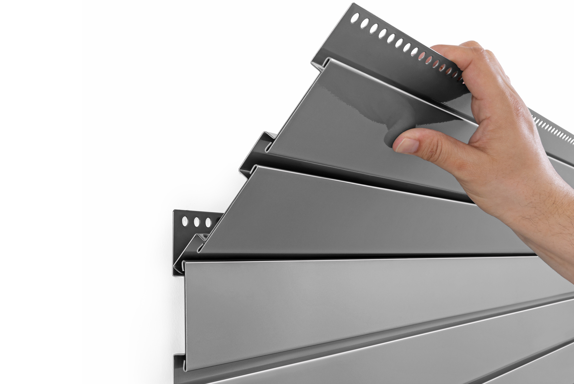 Garage Steel Slatwall Backsplash | NewAge Products