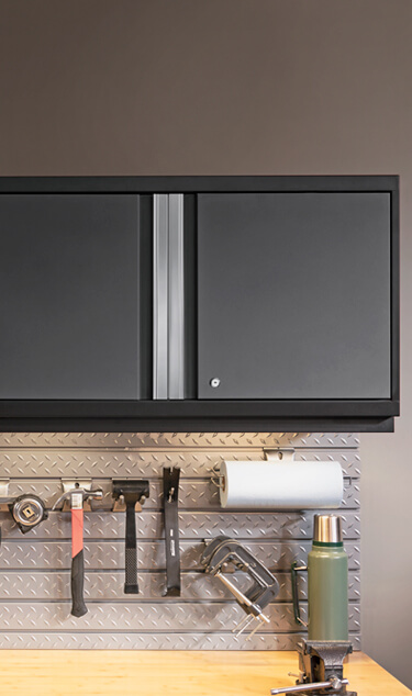 Garage Steel Slatwall Backsplash | NewAge Products