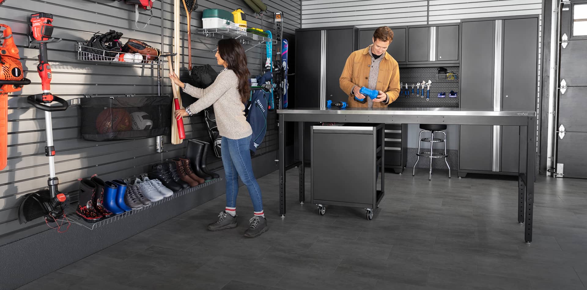 Garage Slatwall | Garage Wall Organization | NewAge Products